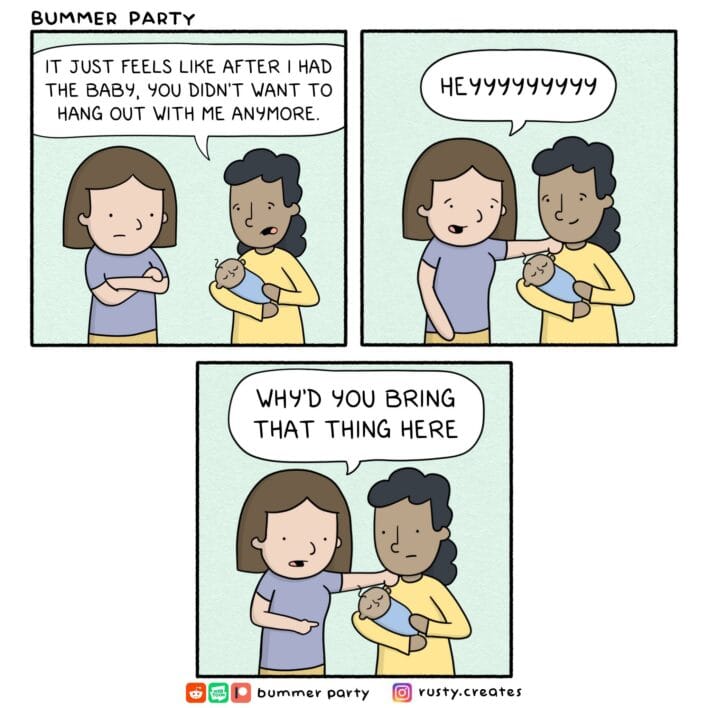 35 Hilarious Comics Taking Twists And Hard Left Turns From Bummer Party