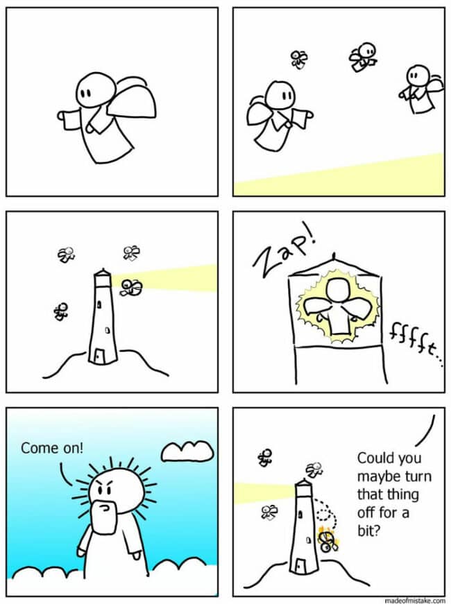 45 Minimalist Comics With Contrasting Complex Humor From "Made Of Mistake"