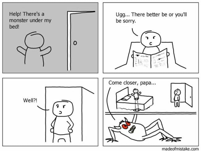 45 Minimalist Comics With Contrasting Complex Humor From "Made Of Mistake"