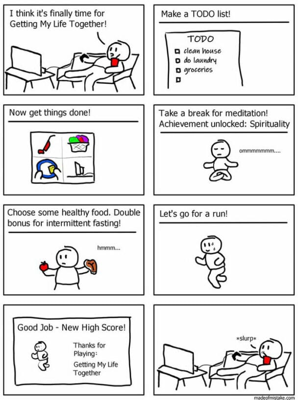 45 Minimalist Comics With Contrasting Complex Humor From "Made Of Mistake"