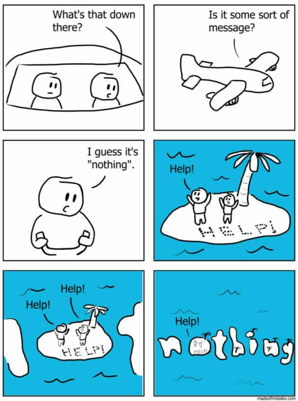 45 Minimalist Comics With Contrasting Complex Humor From "Made Of Mistake"