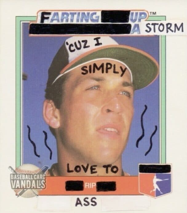 50 Hilariously Vandalized Classic Baseball Cards From "Baseball Card ...
