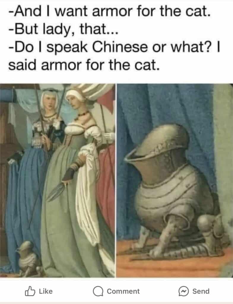 45 Funniest 'Medieval Cats' From Classical Artist Who Clearly Had Never ...
