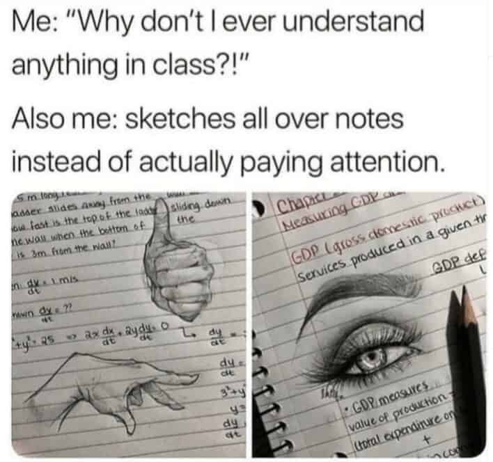 30 Funny And Relatable Drawing Memes That Really Illustrate The Struggle