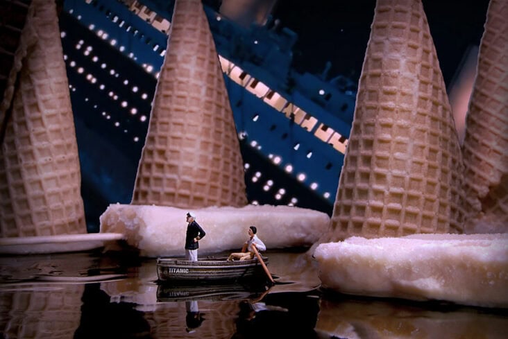 65 Photos Of Tiny Toy People In Worlds Made Of Food By William Kass