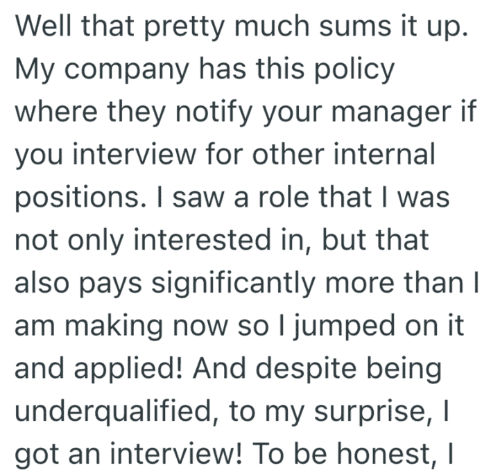 Manager Discovers Employee Applied For Another Job Right Before Review ...