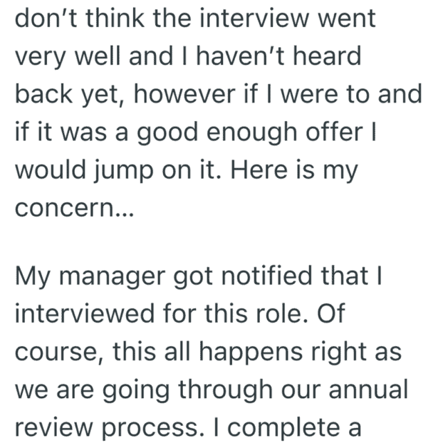 Manager Discovers Employee Applied For Another Job Right Before Review ...