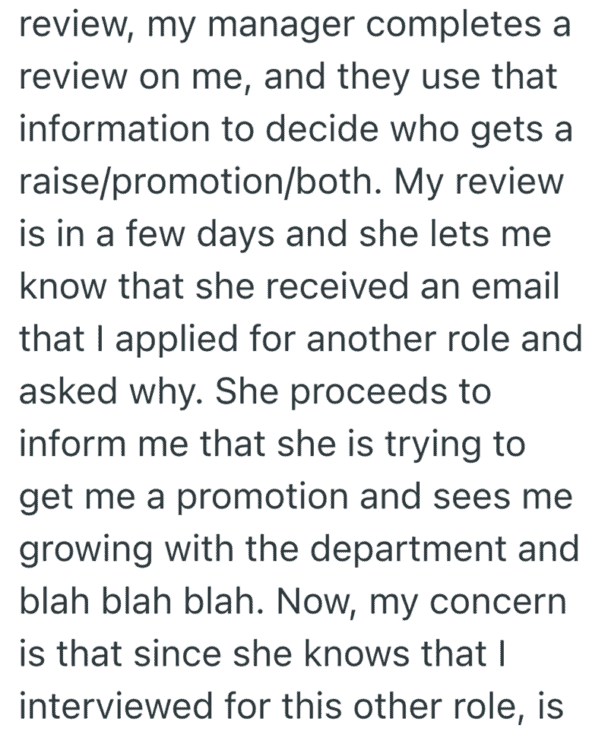 Manager Discovers Employee Applied For Another Job Right Before Review ...