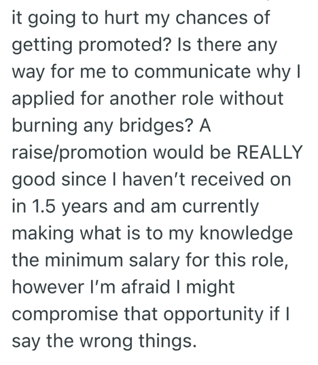 Manager Discovers Employee Applied For Another Job Right Before Review ...