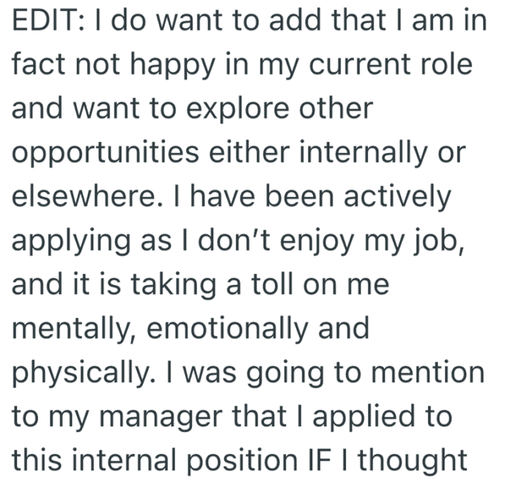 Manager Discovers Employee Applied For Another Job Right Before Review ...