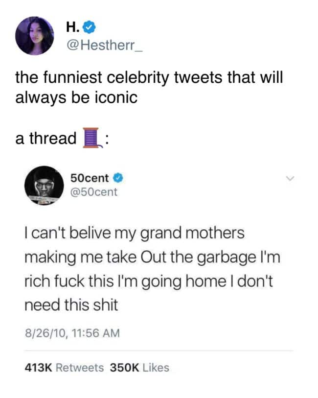 42 Of The Funniest And Most Bizarre Celebrity Tweets Ever Tweeted