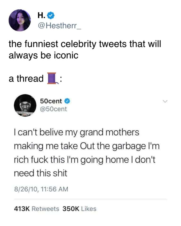 42 Of The Funniest And Most Bizarre Celebrity Tweets Ever Tweeted