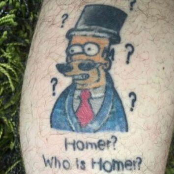 50 Hilariously Bad Simpsons Tattoos That Fans Committed To Anyway