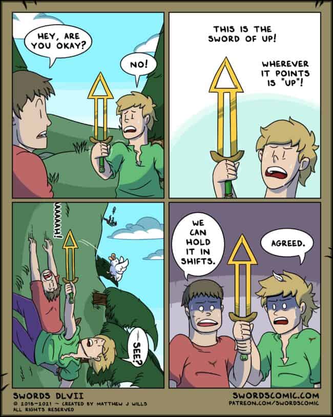 45 Funny Comics About D&D and Magic Swords From Artist Matthew J Wills