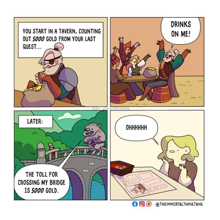 43 Hilarious Dungeons And Dragons Comics From 'The Immortal Think Tank'
