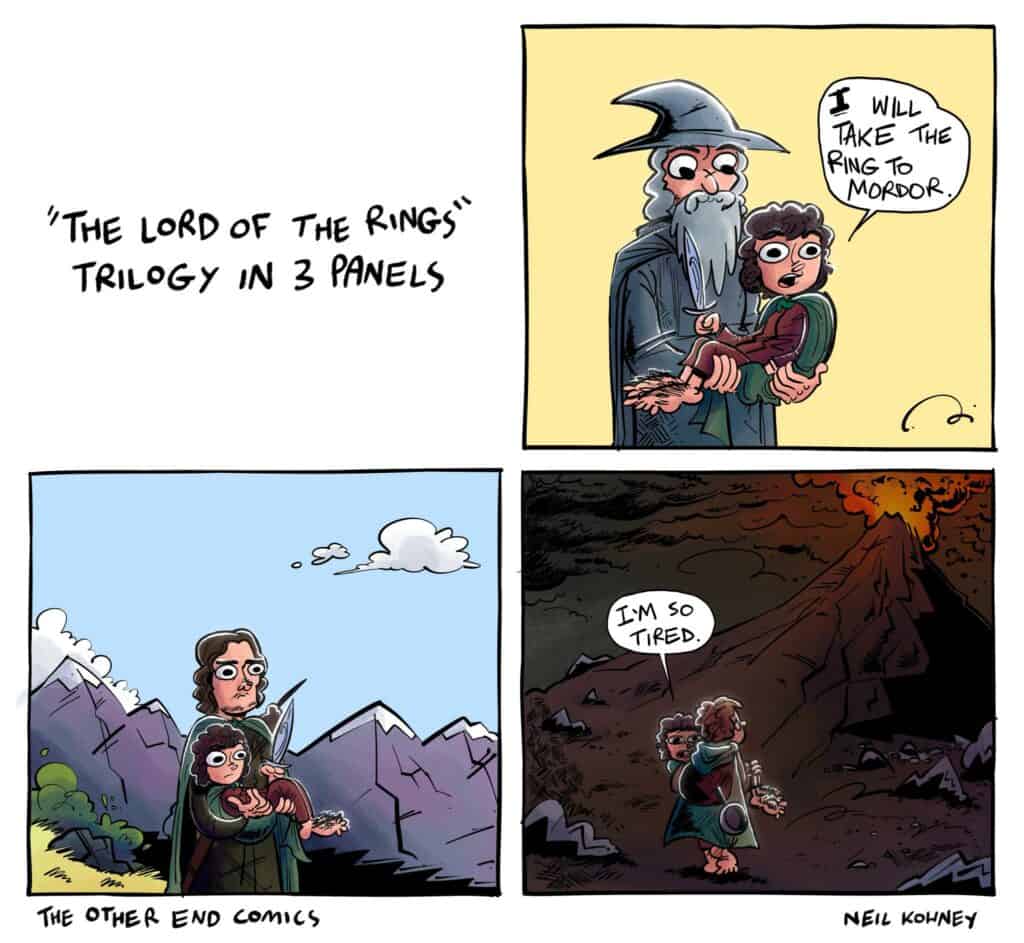 40 Funny Lord Of The Rings Comics Drawn Better Than The One Ring To Sauron