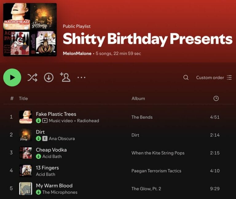 40 Hilariously Weird Spotify Playlists Making Jokes Out Of Song Titles