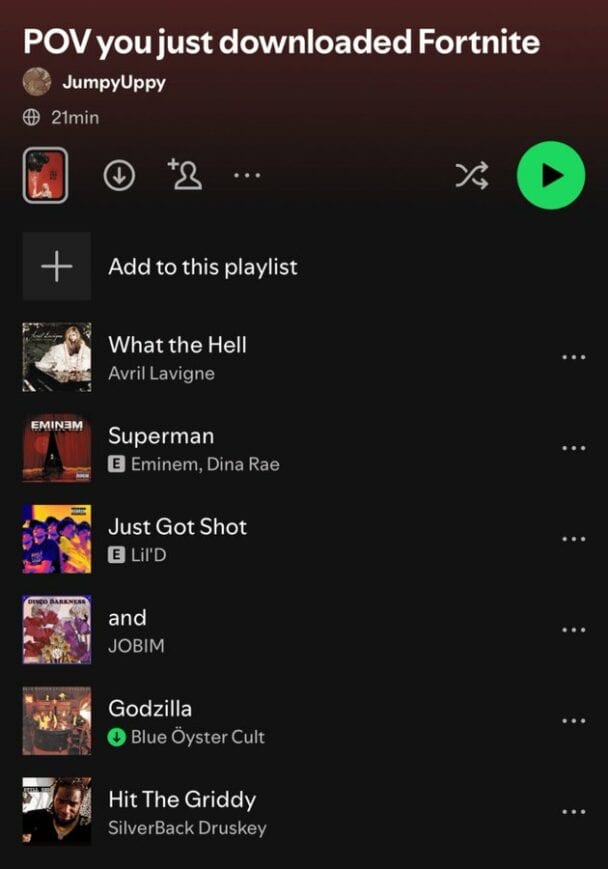 40 Hilariously Weird Spotify Playlists Making Jokes Out Of Song Titles