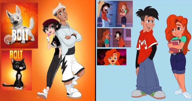 35 Iconic Disney Animals Recreated As Humans By Illustrator Alexander Pick