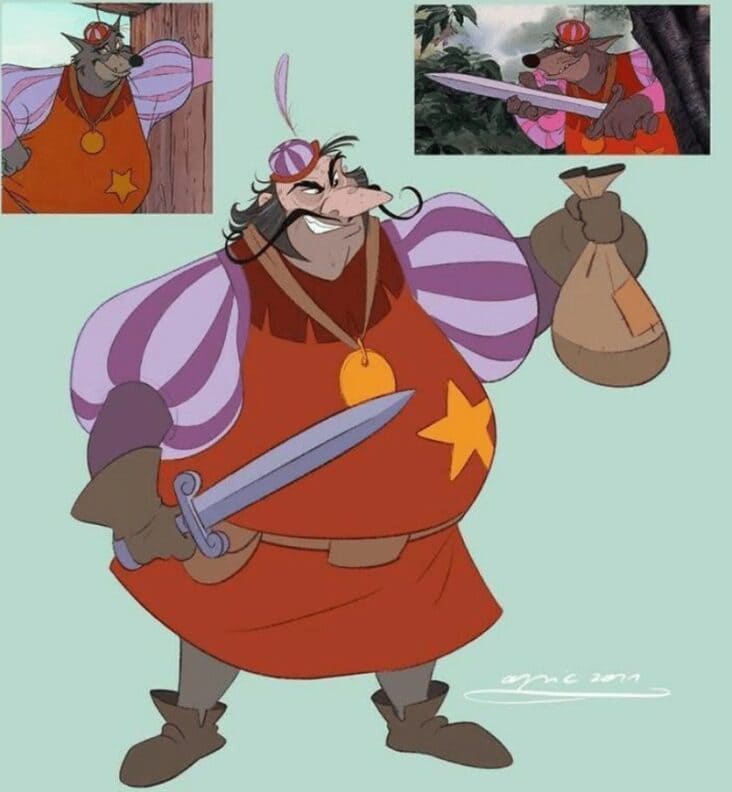 35 Iconic Disney Animals Recreated As Humans By Illustrator Alexander Pick