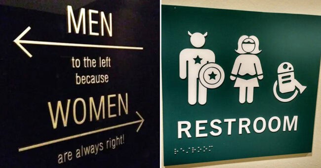 45 Funny Bathroom Signs That Made People Stop And Laugh