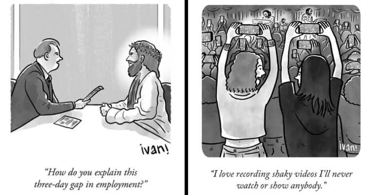 35 Clever Single Panel Comics From Uniquely Funny Cartoonist Ivan Ehlers
