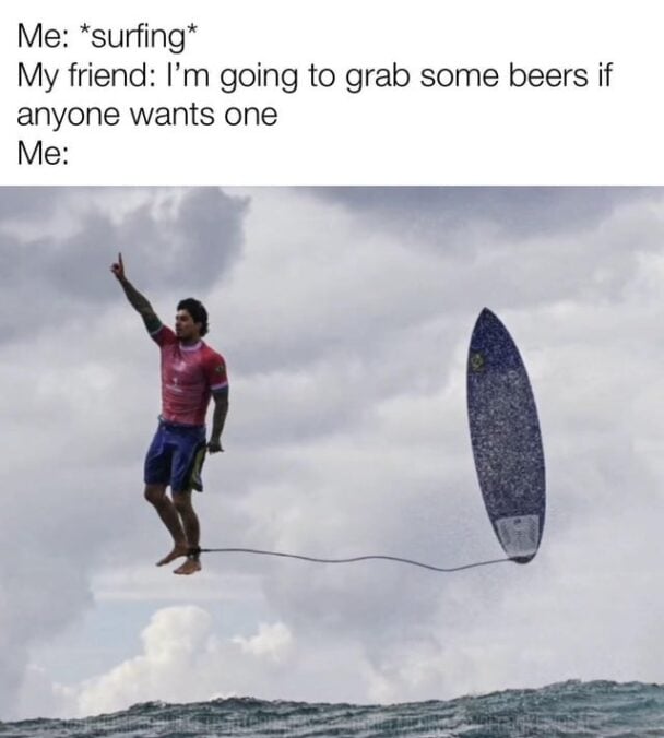 33 Funny Surfing Memes That Totally Shredded Our Last Brain Cell