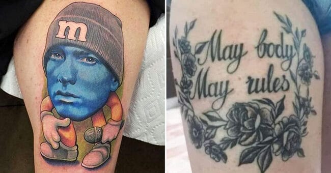 35 Funny Tattoo Fails That Went So Wrong They Became Art In Their Own Way