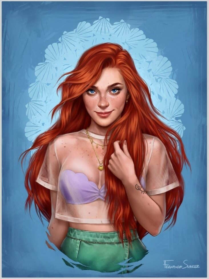 19 Disney Princesses Reimagined For Gen Z by Artist Fernanda Suarez