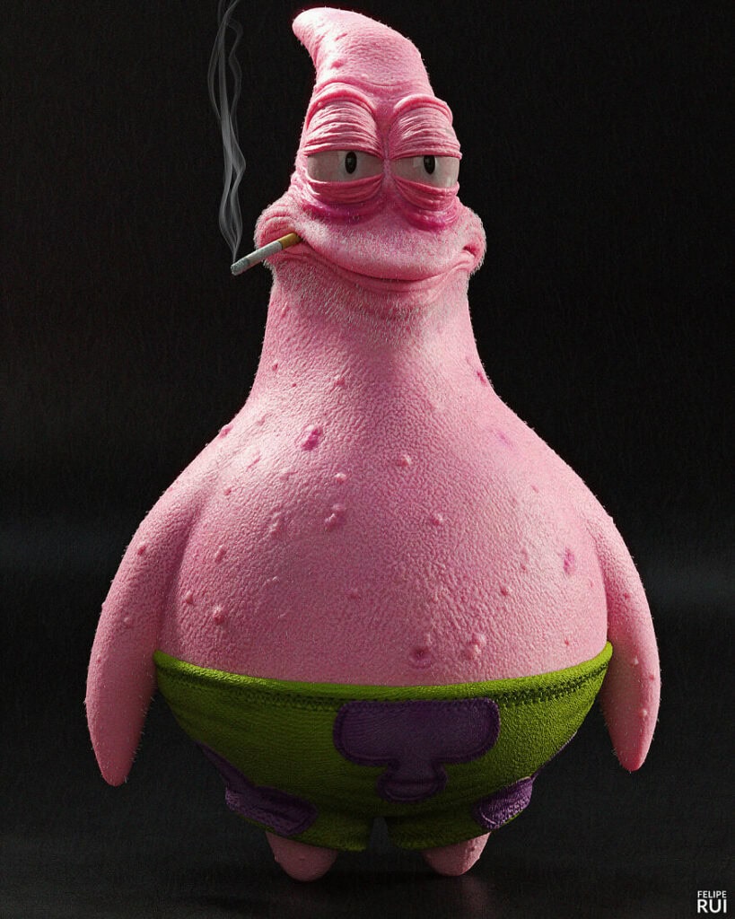 Artist Creates Terrifying Versions Of Popular Cartoon Characters To ...