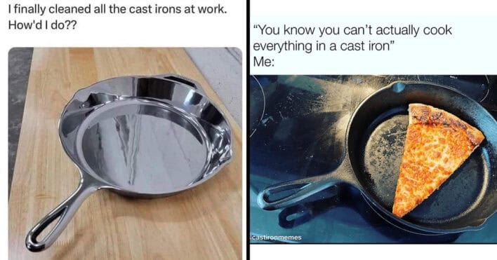 20 Cast Iron Skillet Memes That Have Been Properly Seasoned With Humor