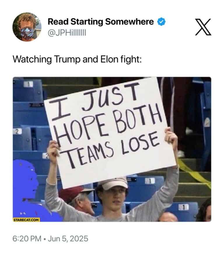 50 Funniest Tweets About The Trump Vs. Elon Feud (So Far)