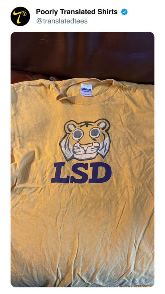 40 Poorly Translated Shirts That Make A Strong Case For Spellcheck On ...