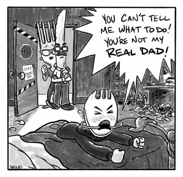 35 Hilarious Single Panel Comics From The Twisted Minds Behind Quickies Comics