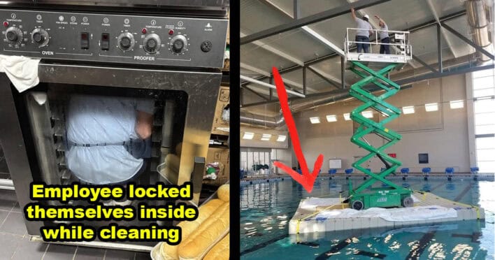 32 Hilariously Unsafe Workplace Fails That Would Make OSHA Cry