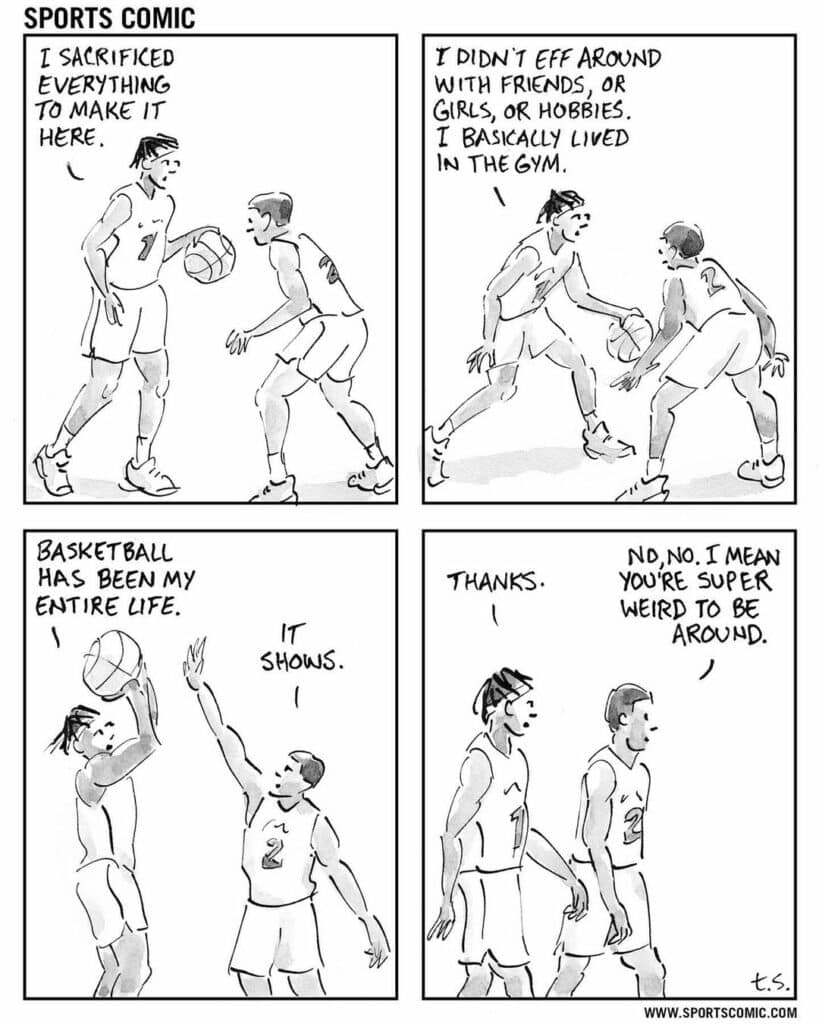 25+ Clever Comics About Sports From New Yorker Cartoonist Trevor Spaulding