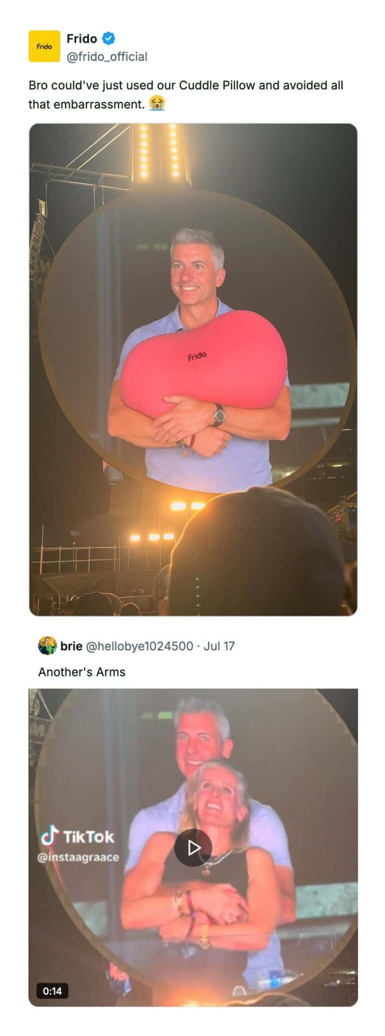 15+ Funniest Brand Reactions To The Coldplay Concert CEO Meme