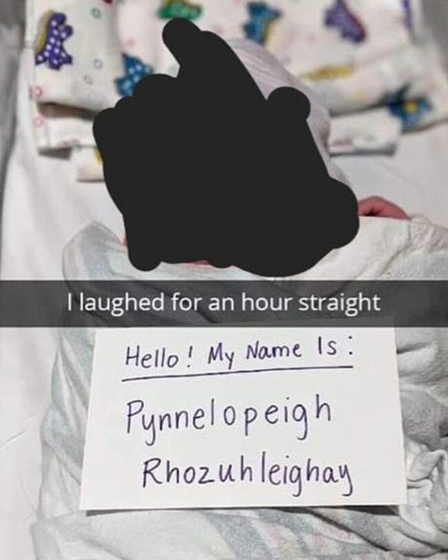 25+ Funny Baby Name Fails Worse Than Having To Call Some Infant "Gary"