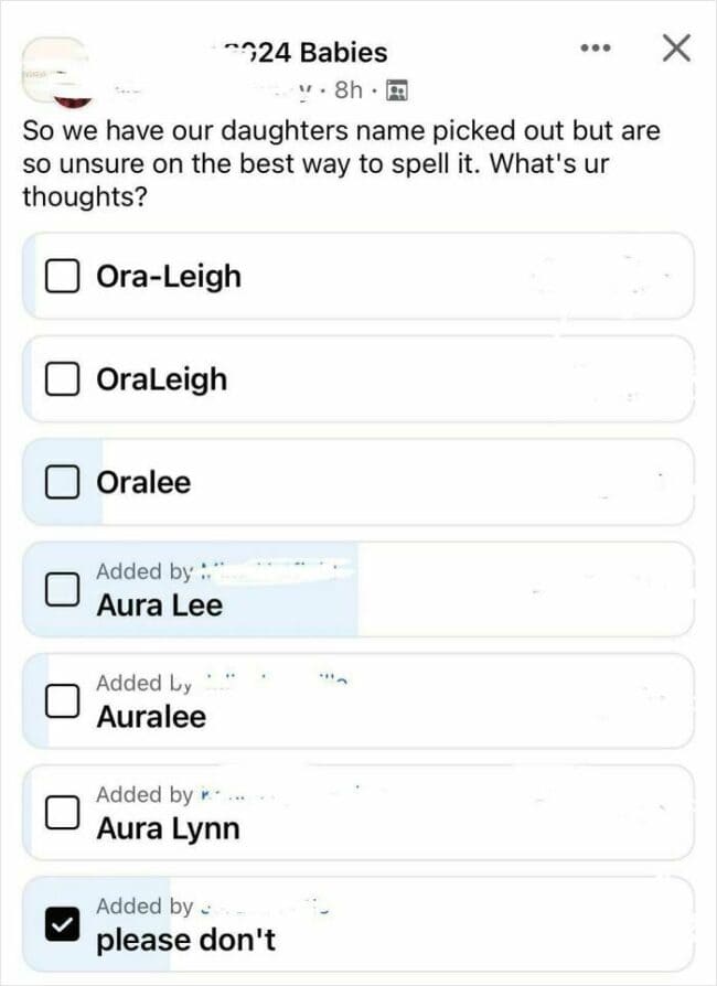 25+ Funny Baby Name Fails Worse Than Having To Call Some Infant "Gary"