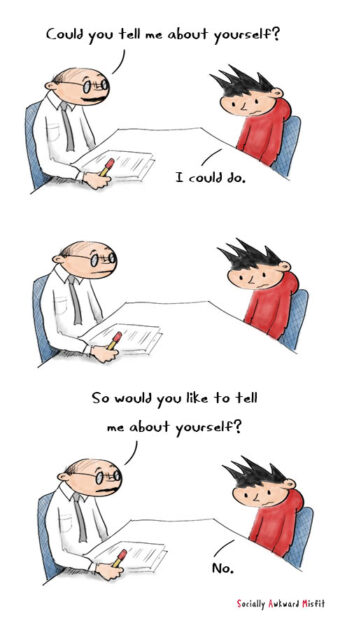 25+ Funny Introvert Comics From Socially Awkward Cartoonist Ross Hendrick