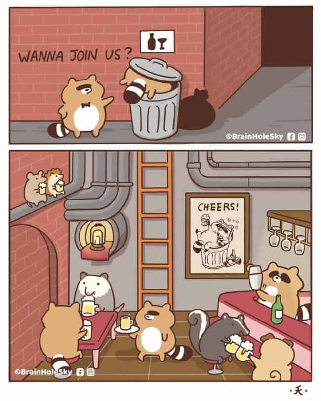 35 Cute Animal Comics From The Hilarious BrainHoleSky
