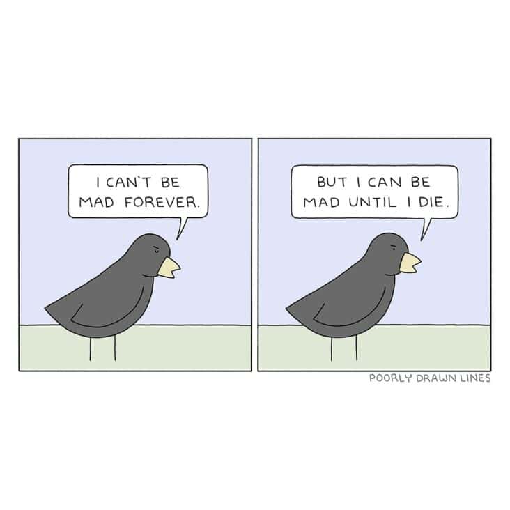 35 Dark And Silly Comics With Twisted Animals From Poorly Drawn Lines