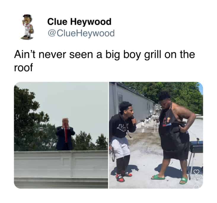 20 Funniest Tweets About Trump Walking On The Whitehouse Roof