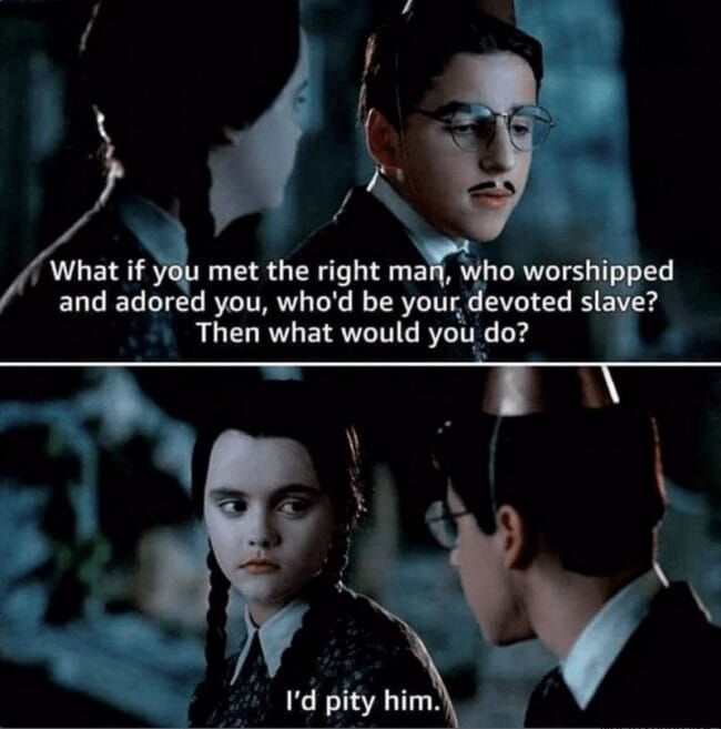 30 Funny Wednesday Addams Memes To Get You In A Dark Headspace