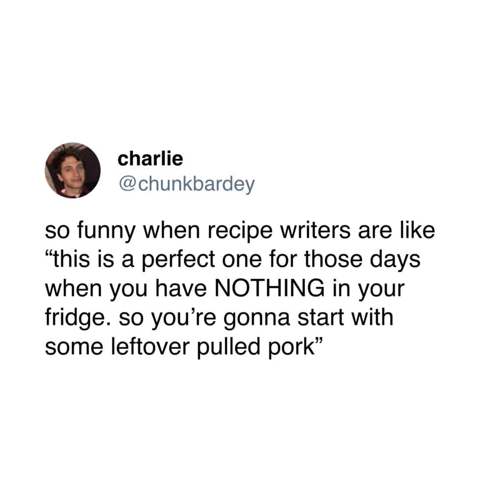 25 Funniest Cooking Tweets Served Up After Reading A Recipe Blogger's ...