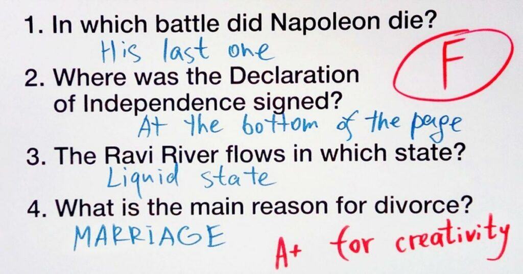 30 Funniest Kids Test Answers That Are Wrong In All The Hilarious Ways