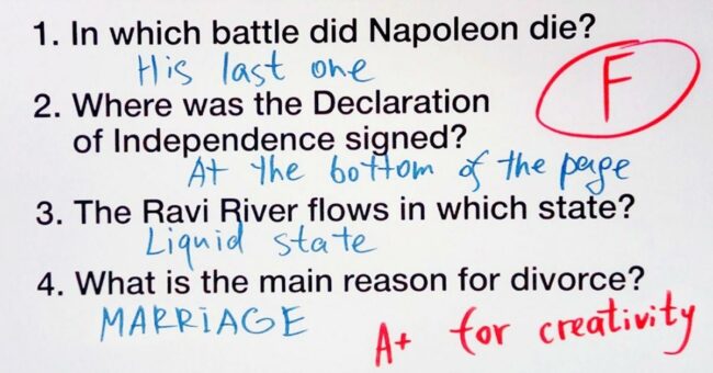 30 Funniest Kids Test Answers That Are Wrong In All The Hilarious Ways