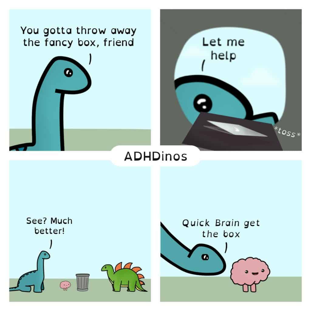 30 Hilarious Comics About Living With ADHD from ADHDinos