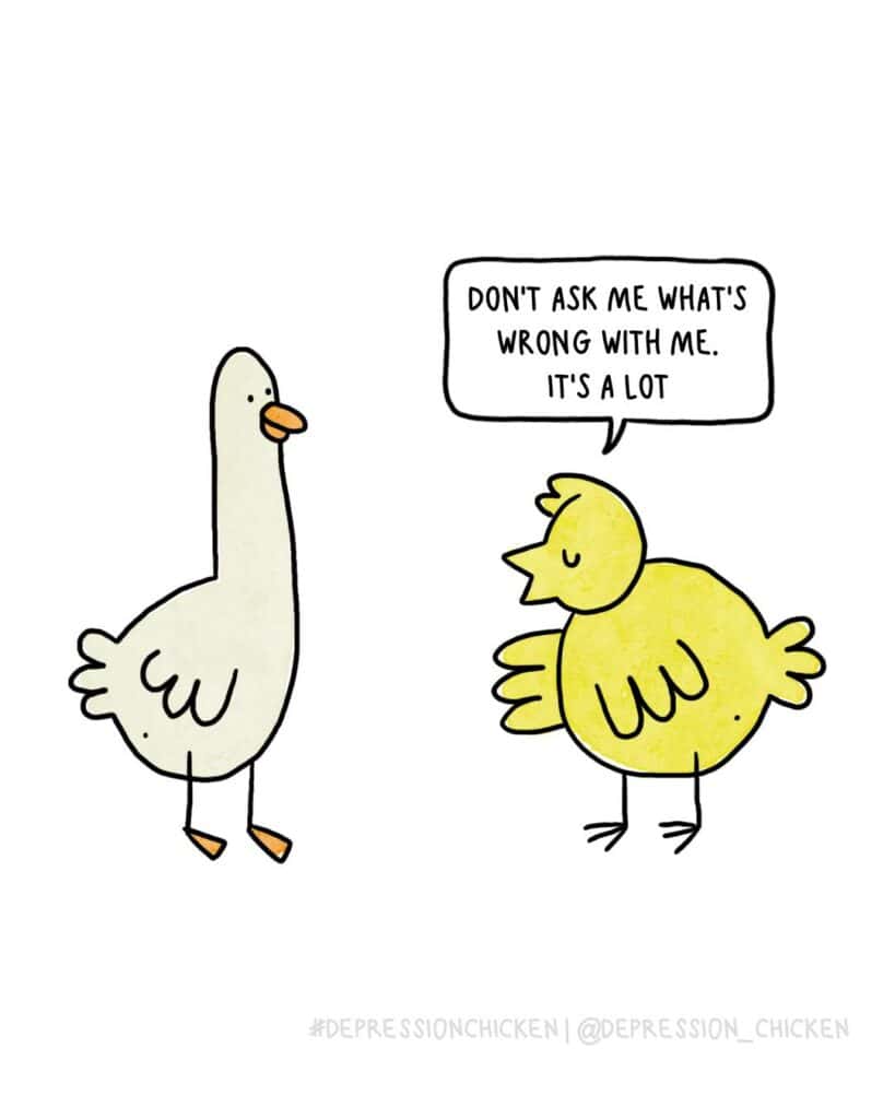 30 Hilariously Dark Comics About Mental Health From Depression Chicken