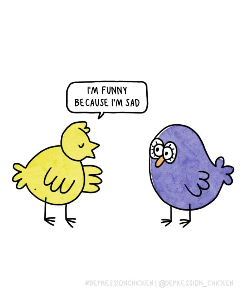 30 Hilariously Dark Comics About Mental Health From Depression Chicken